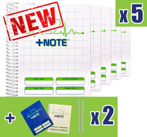 Rally co-driver pacenote books, metal or plastic spiral | +Note